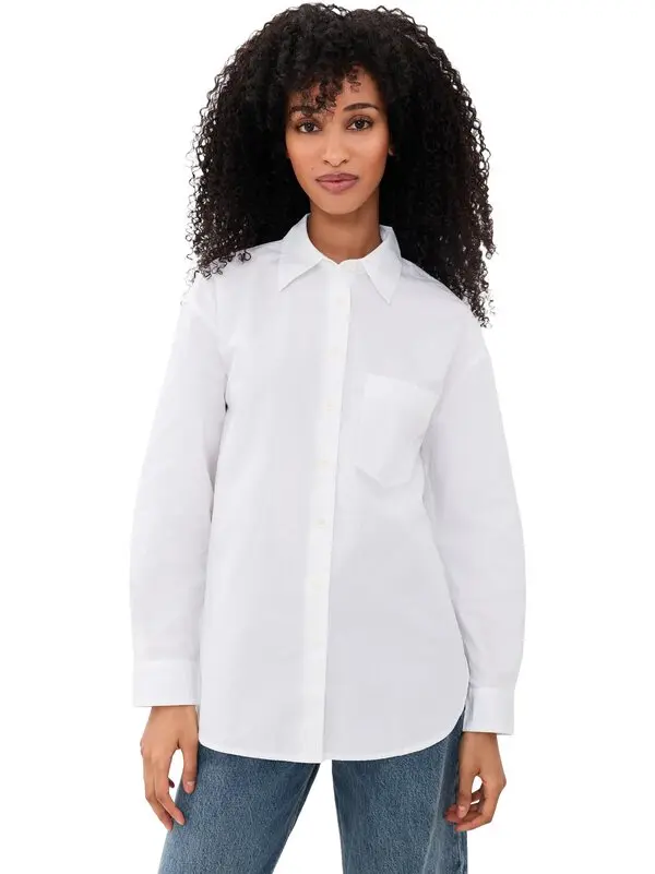 Madewell Washed Poplin Easy Shirt - White
