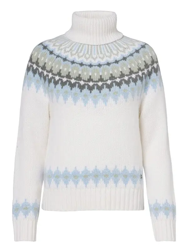 Bogner Ingrid Fair Isle Cashmere Sweater - Blue
