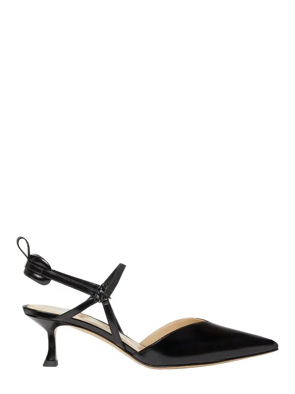 Fendi Very Colibrã¬ Slingback Pumps In Calf Leather - Nero