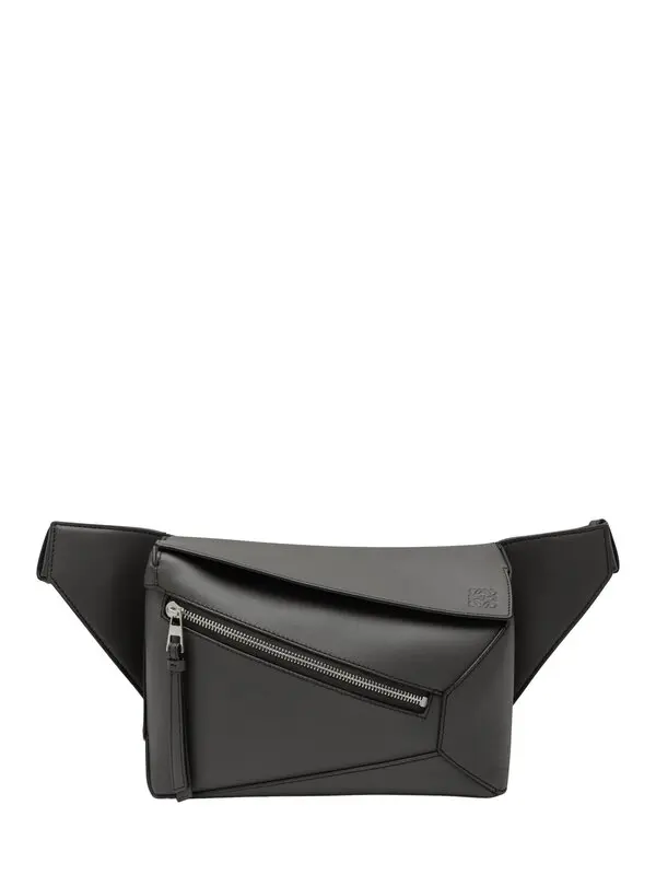 Loewe Puzzle Small Belt Bag In Dark Grey - Gray