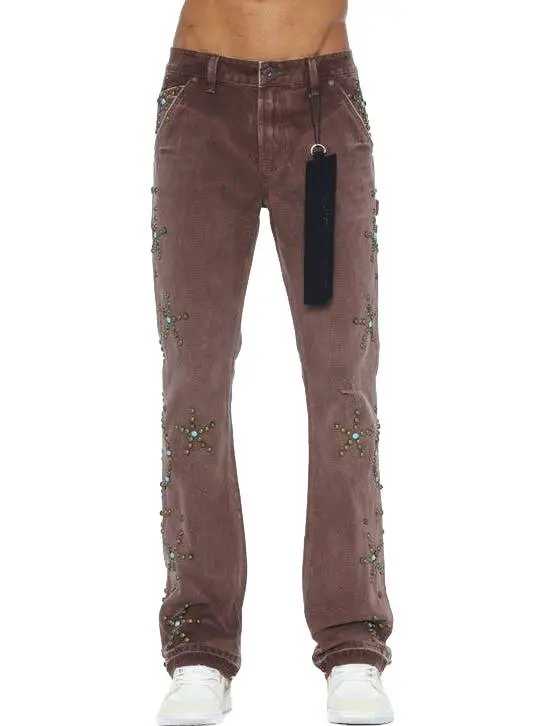 CULT OF INDIVIDUALITY Lenny Boot Cut Carpenter Jeans - Pinecone
