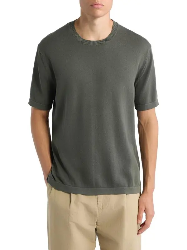 ALEX CRANE Lolo Organic Cotton Sweater Tee - Juniper