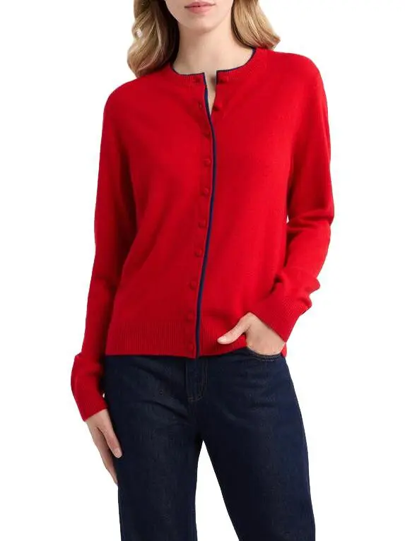 Rag & Bone Nyla Cashmere Cardigan - Red