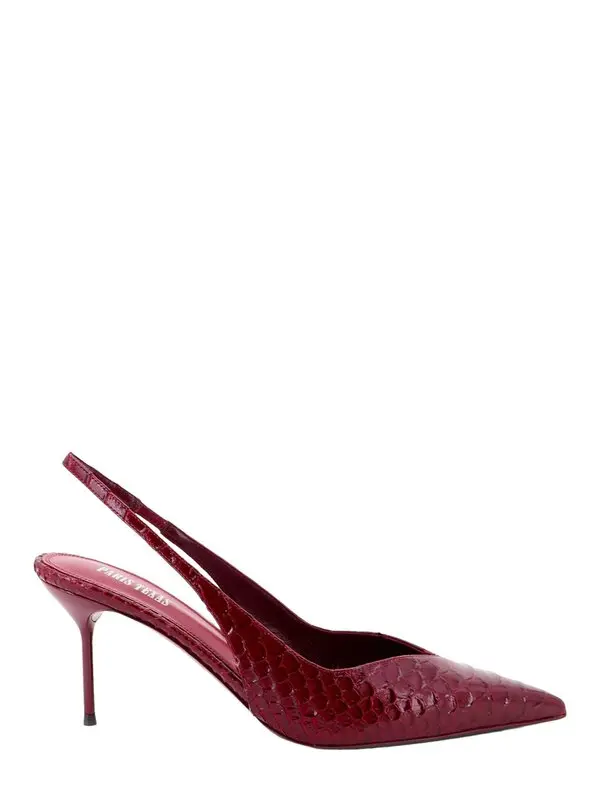 Paris Texas Lidia 70 Pumps With Python Print - Multicolor