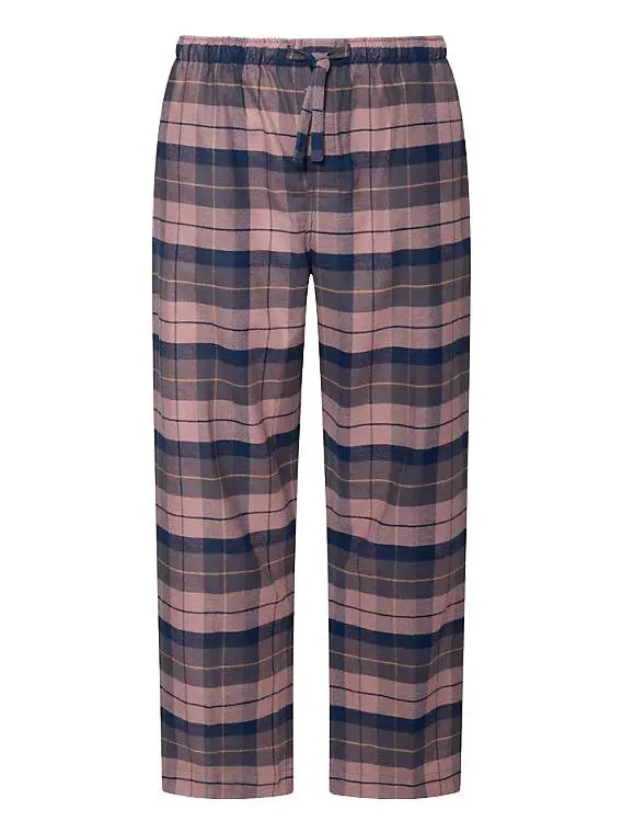 Derek Rose Kelburn Check Cotton Lounge Trousers - Multi-coloured