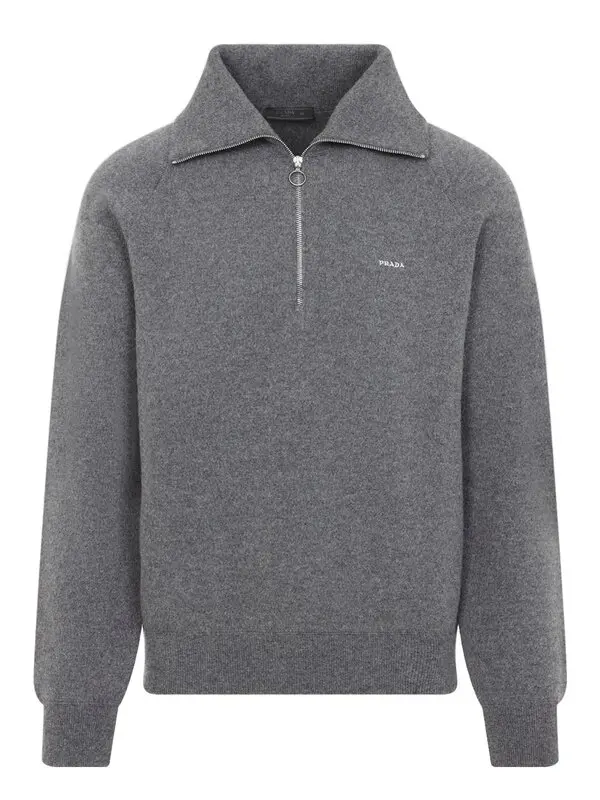 Prada Knit Polo - Blue