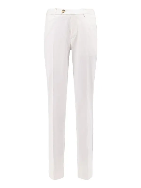 Brunello Cucinelli Italian Fit Stretch Cotton Trousers - Multicolor