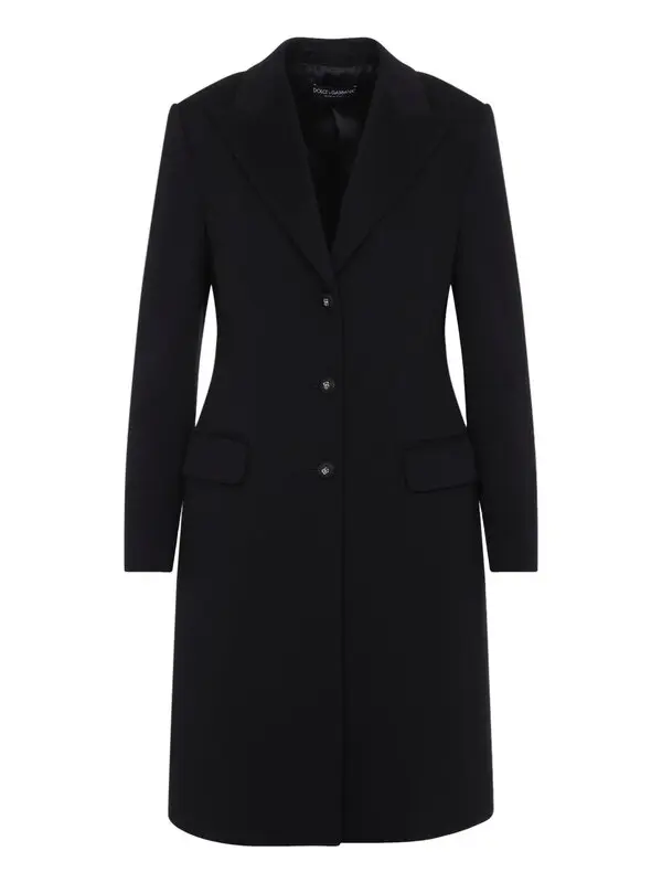Dolce & Gabbana Wool Coat - Black