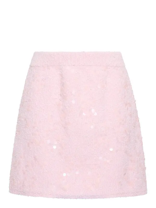 Cara Cara Yuma Mini Sequin Skirt - Blush