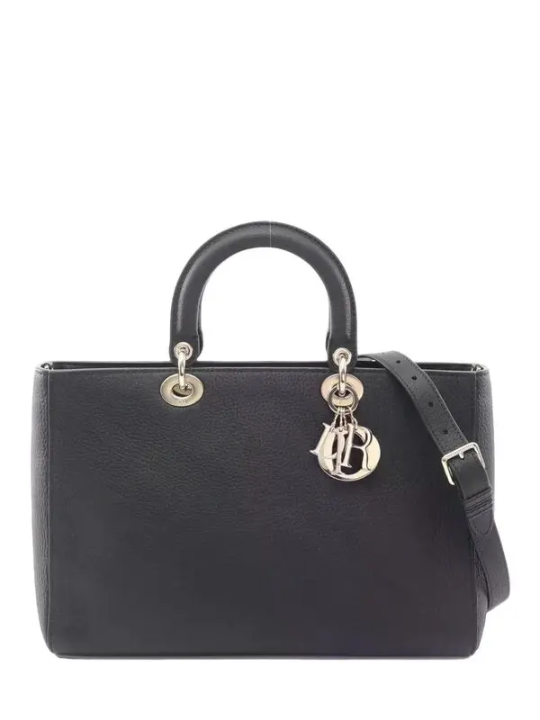 Dior 2010s Large Lady D-sire Tote Bag - Black