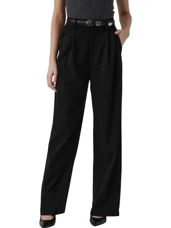 Guess Brynelle High Waist Wide Leg Trousers - Jblack-black