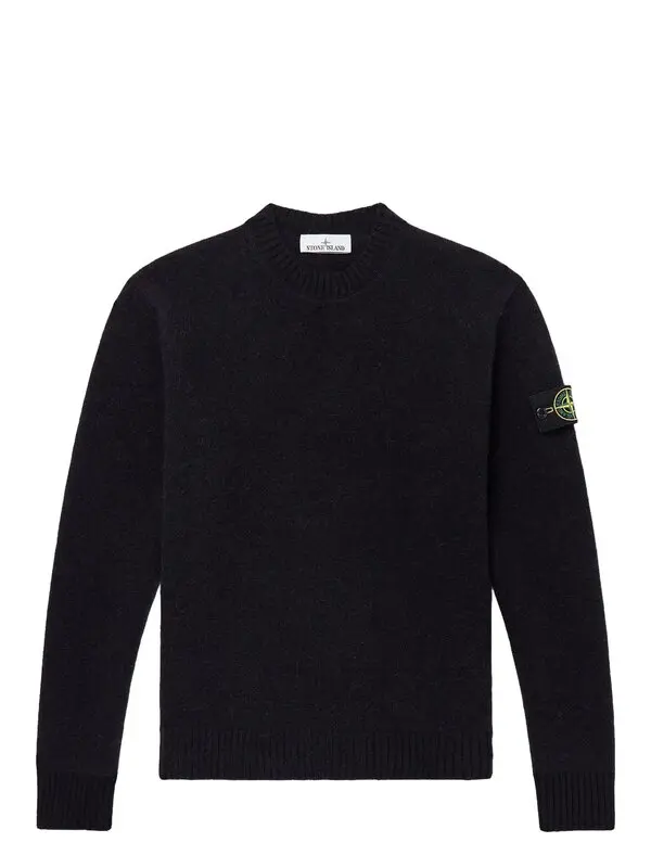 Stone Island Wool-blend Sweater - Black