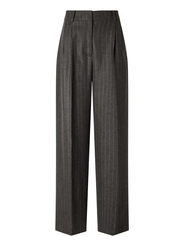 SKALL STUDIO Harry Pinstriped Recycled Wool-twill Straight-leg Pants - Multi