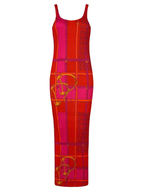 CONNER IVES Pleated Scarf Jersey Maxi Dress - Multi