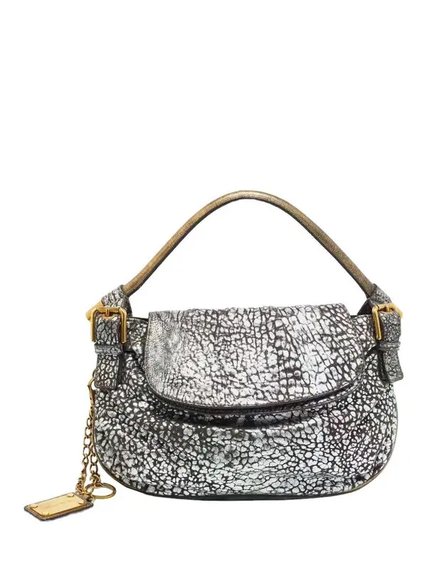 Dolce & Gabbana Cracked-effect Handbag - Silver