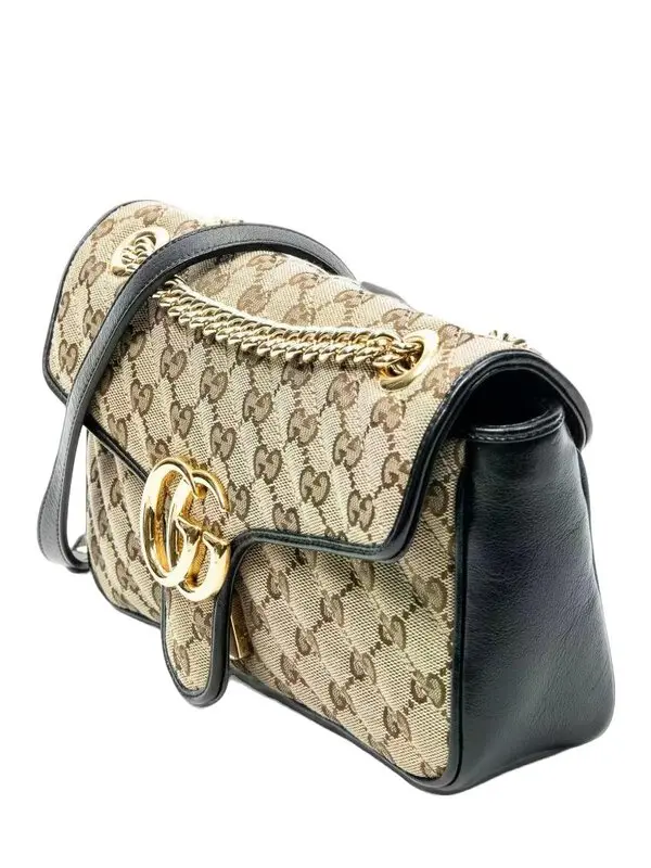 Gucci Gg Marmont Quilted Shoulder Bag - Neutrals