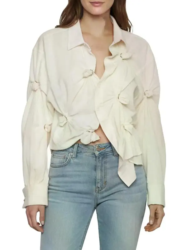 Jacquemus La Chemise Lupo Asymmetric Shirt - Neutrals