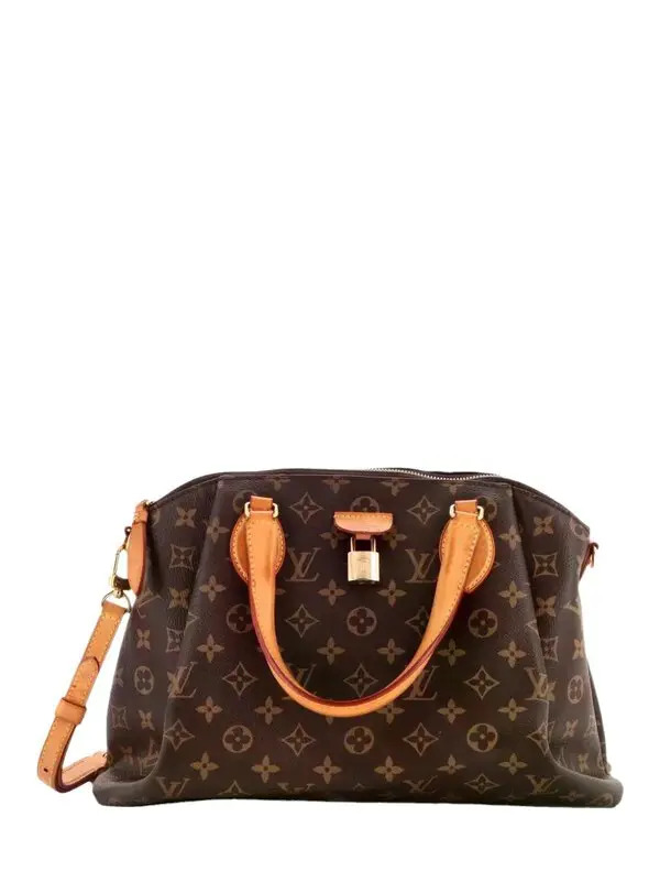 LOUIS VUITTON Rivoli Handbag Monogram Canvas Mm Satchel - Brown