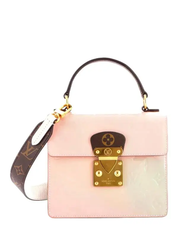 LOUIS VUITTON Spring Street Nm Handbag Monogram Vernis With Monogram Canvas And Epi Leather Shoulder Bag - Pink