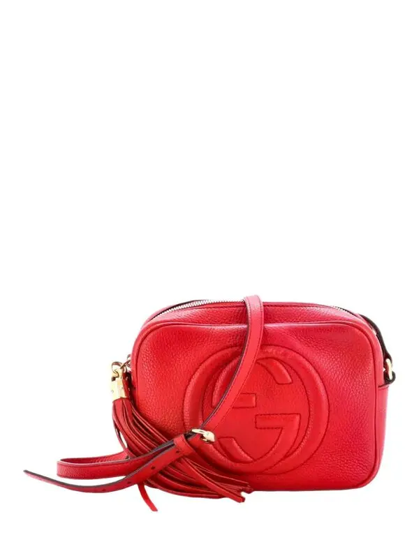 Gucci Soho Disco Leather Small Crossbody Bag - Red