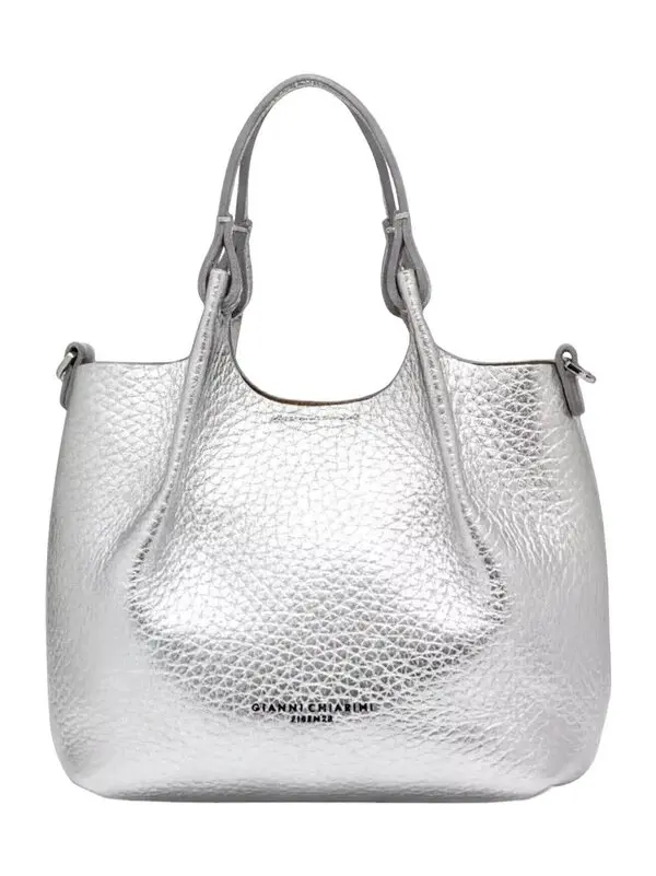 GIANNI CHIARINI Dua Metallic-finish Tote Bag - Silver