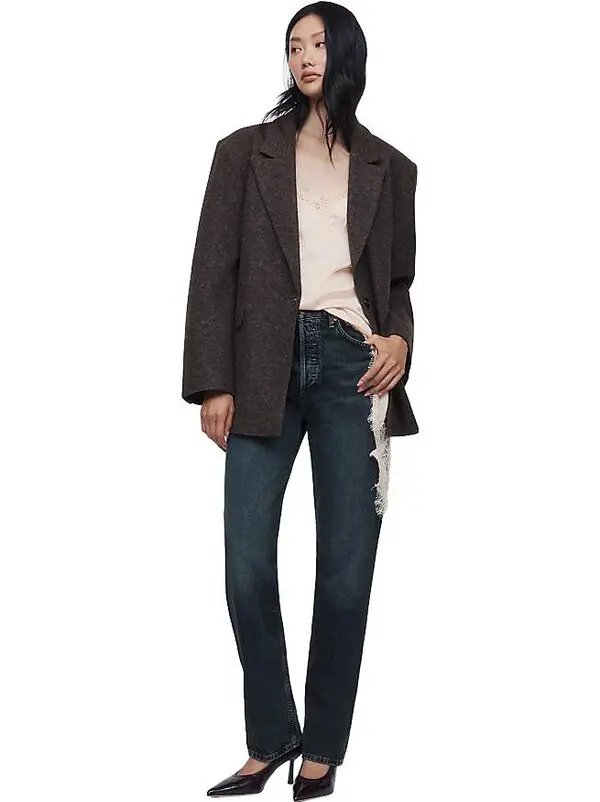 AGOLDE 90's Pch Waist High Rise Straight Leg Jeans - Central