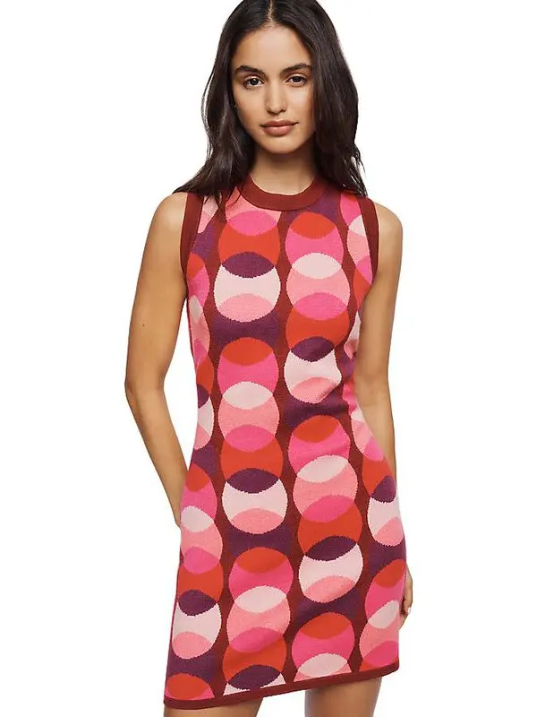 HUTCH Meritt Shift Dress - Pink Pattern