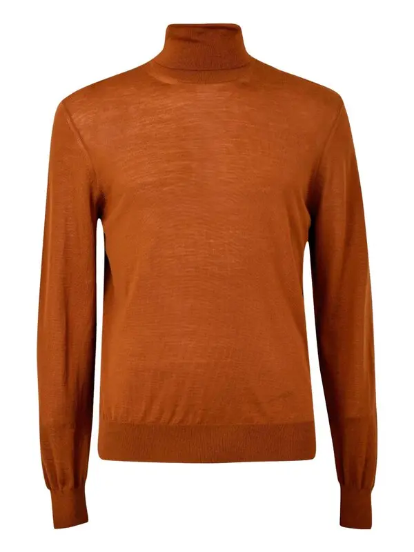 Saint Laurent Wool Turtle-neck Jumper - Red