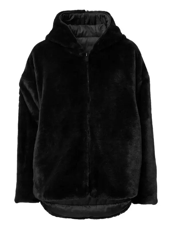 SAVE THE DUCK Reversible Hooded Coat - Black