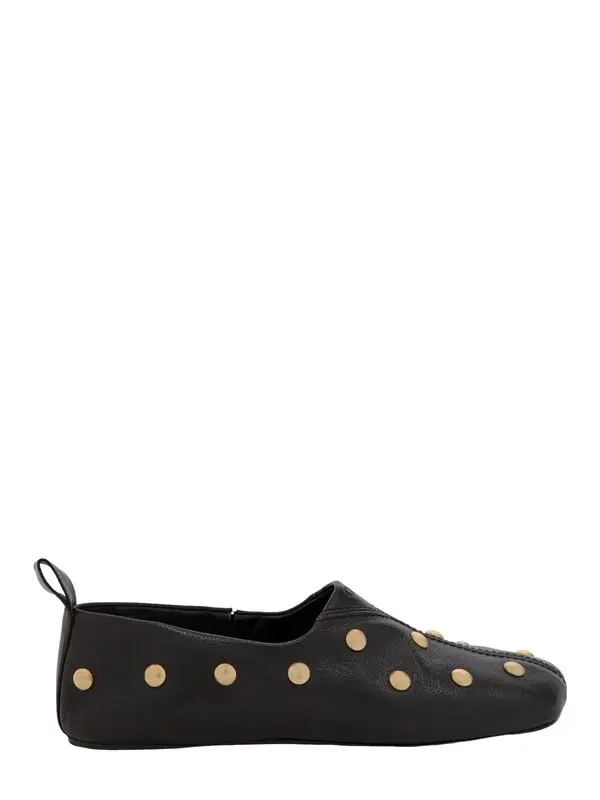 Chloé Grain Leather Ballet Flats - Black
