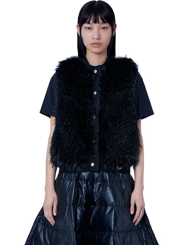 Moncler Wool Down Gilet - Black