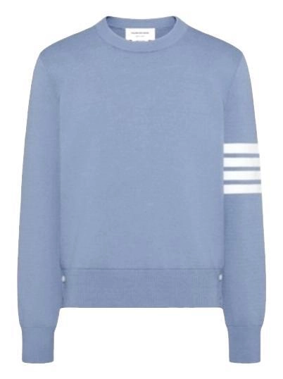 Thom Browne Crew-neck Sweater - Blue