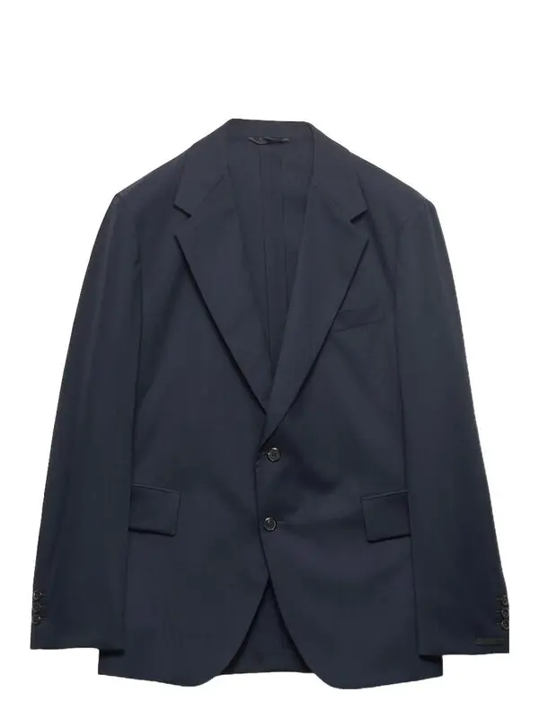 Prada Single-breasted Cashmere Jacket - Blue