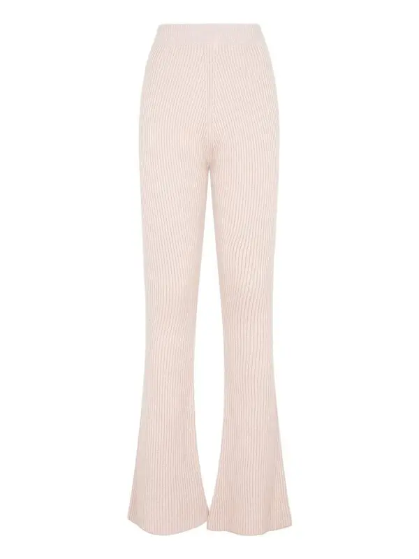 Peserico Flare Knit Rib Pant - Multicolor
