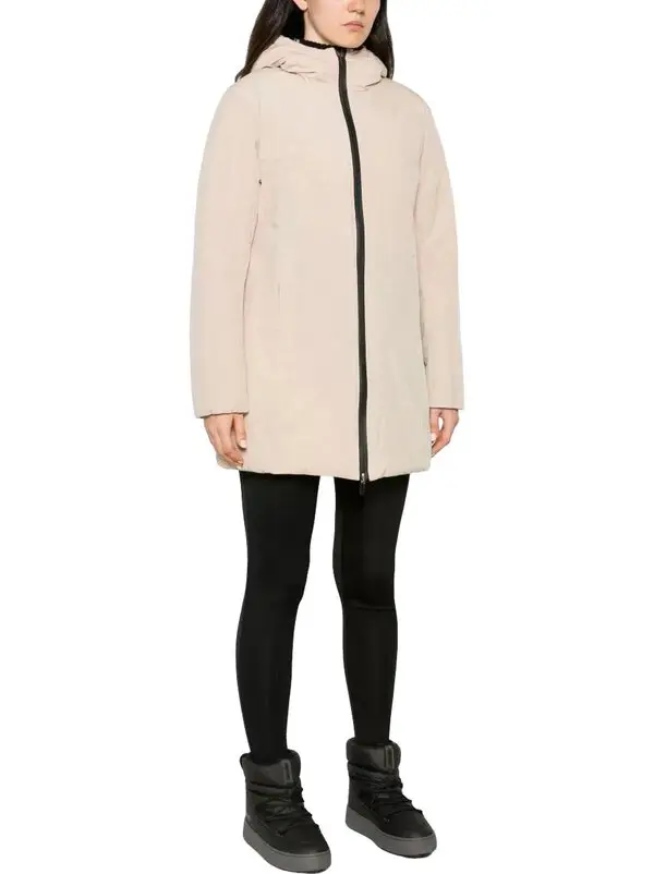 CANADIAN Hooded Zip-up Coat - Neutrals