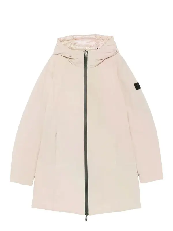 CANADIAN Hooded Zip-up Coat - Neutrals