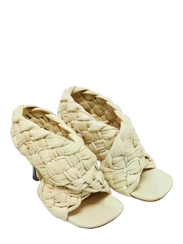 Bottega Veneta Intrecciato Woven Leather Sandals - Neutrals