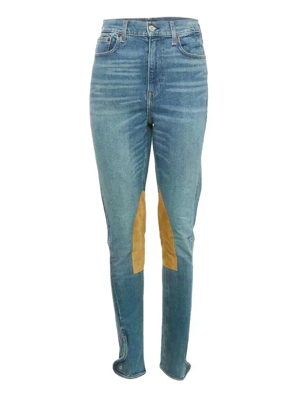 Polo Ralph Lauren Logo Embroidered Straight-leg Jeans - Blue