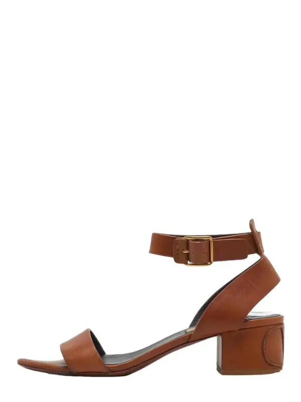 Valentino Garavani Vlogo Ankle-strap Sandals - Brown