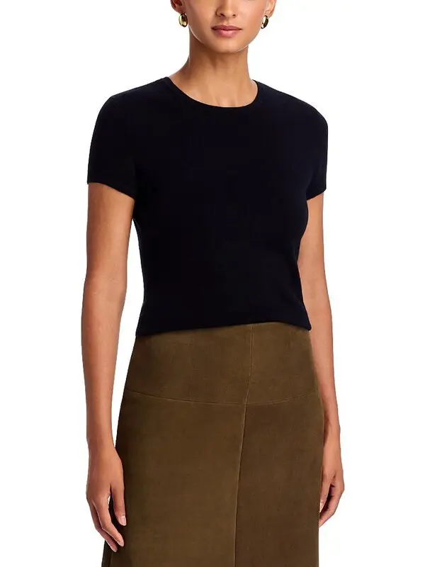 TOCCIN Scottie Merino Wool Blend Baby Tee - Jet