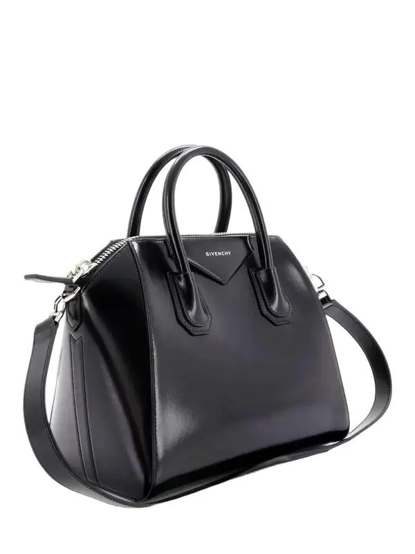 Givenchy Antigona Bag Glazed Leather Small Satchel - Black