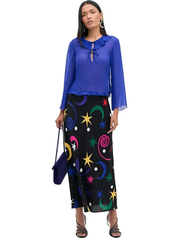 Rixo Kelly Cosmos Star Black Regular - Multi