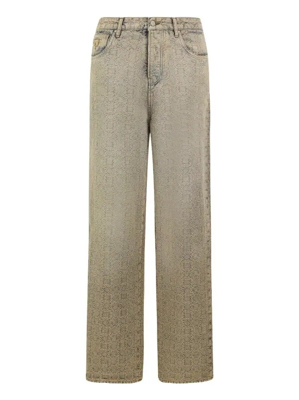 Amiri Quad-jacquard Baggy Jeans - Multicolor