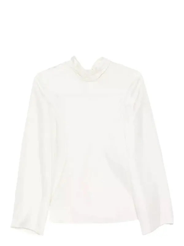 RÓHE Pussy-bow Blouse - Neutrals