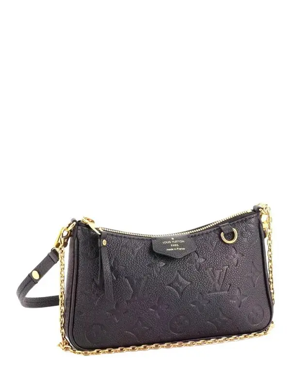 LOUIS VUITTON Easy Pouch On Strap Monogram Empreinte Leather Shoulder Bag - Onyx