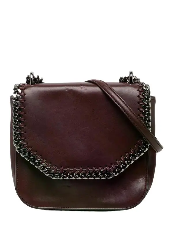 Stella McCartney 2016-2018 Falabella Eco Alter Nappa Box Crossbody Bag - Red