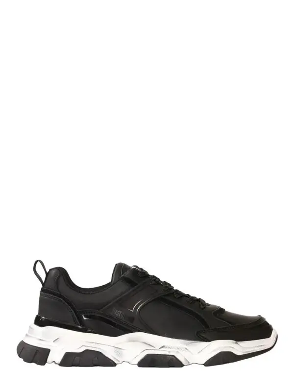 Just Cavalli Chunky-sole Panelled Sneakers - Black