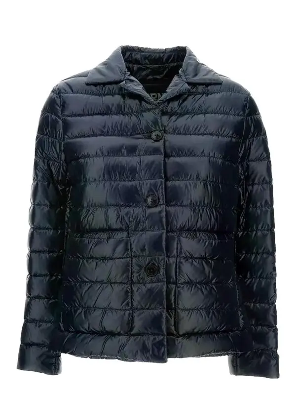 Herno Quilted Button-up Jacket - Blue