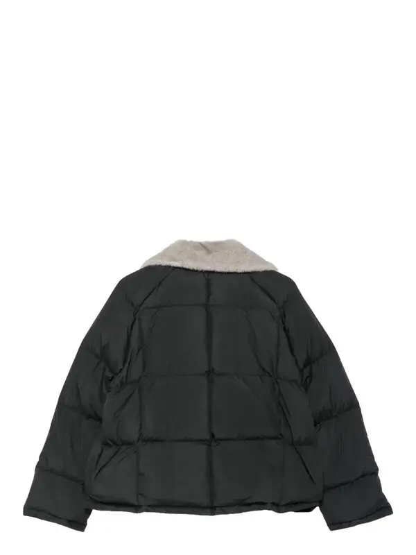 Antonelli Firenze Fur-trim Quilted Jacket - Grey