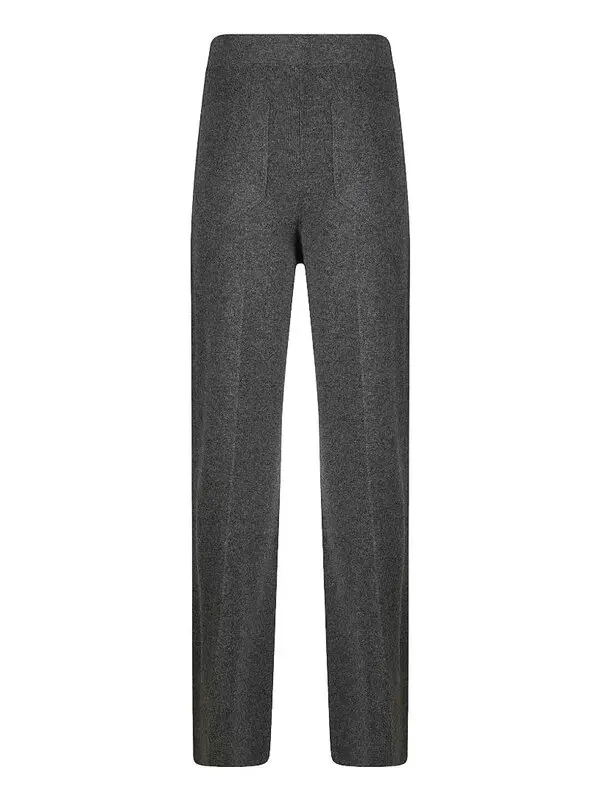 Victoria Beckham Alina Knitted Track Pants - Grey